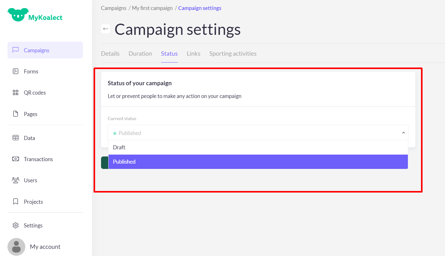 Publish campaigns on your platform - FAQ - Koalect