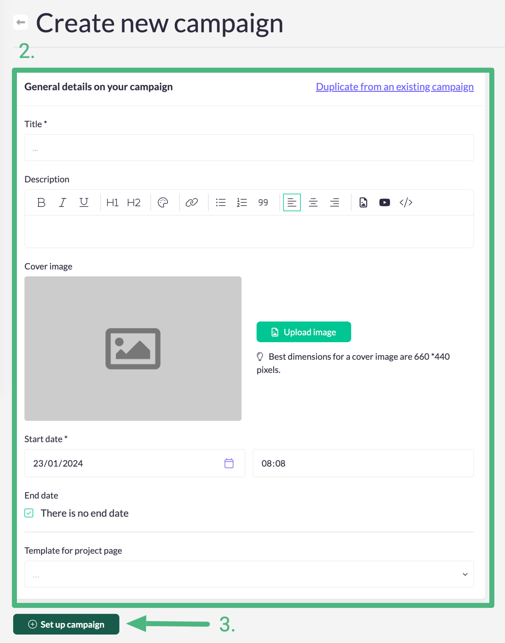 How do I create a campaign with Koalect? – Knowledge Base | RaiseNow